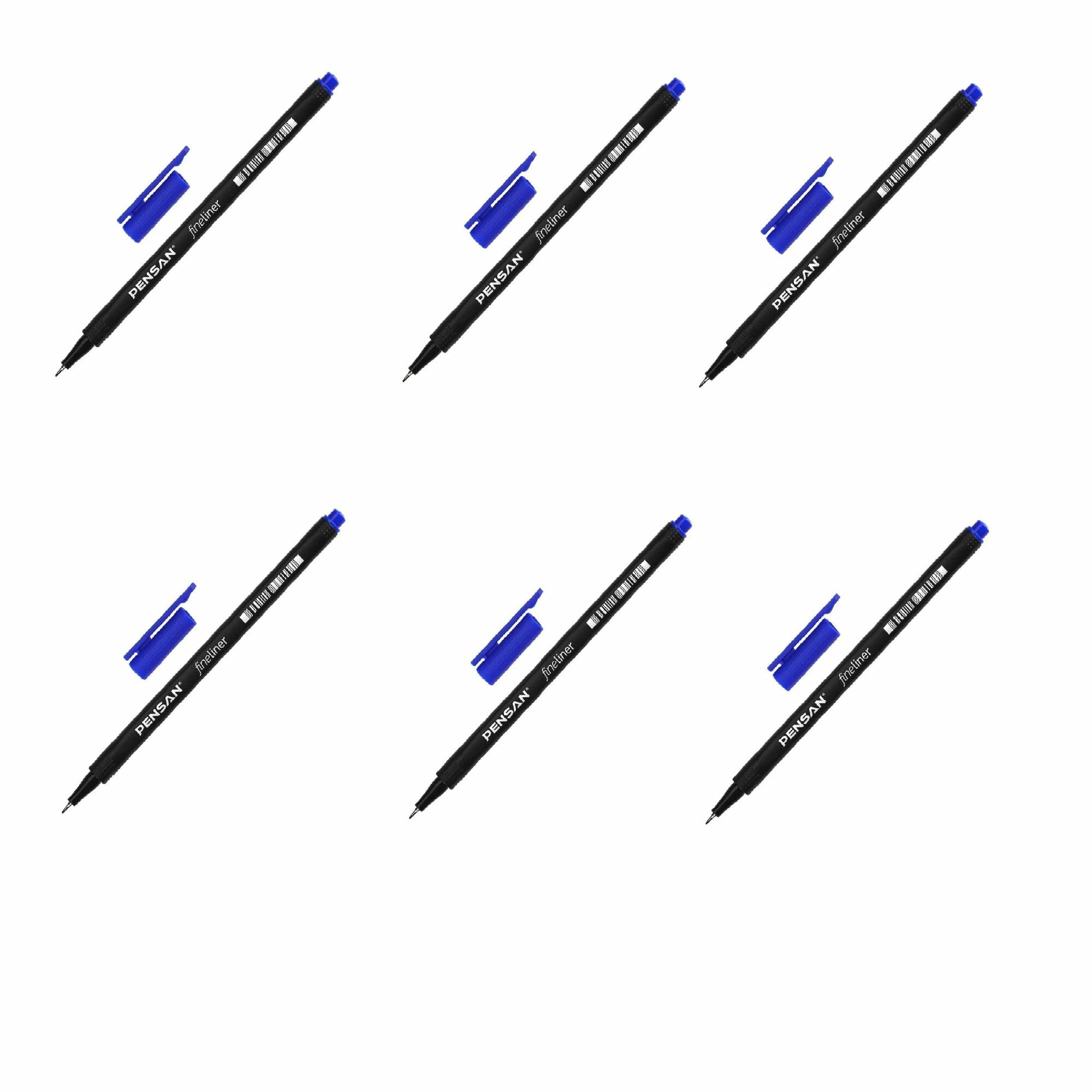 Pensan Линер неавтоматический, синий, 6 уп.