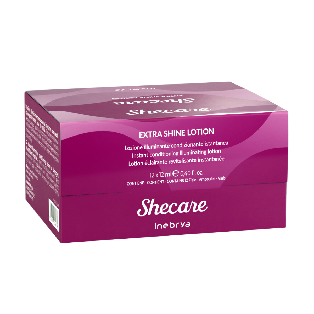 Лосьон для мгновенного восстановления волос Inebrya Shecare Extra Shine Lotion, 12шт x 12мл