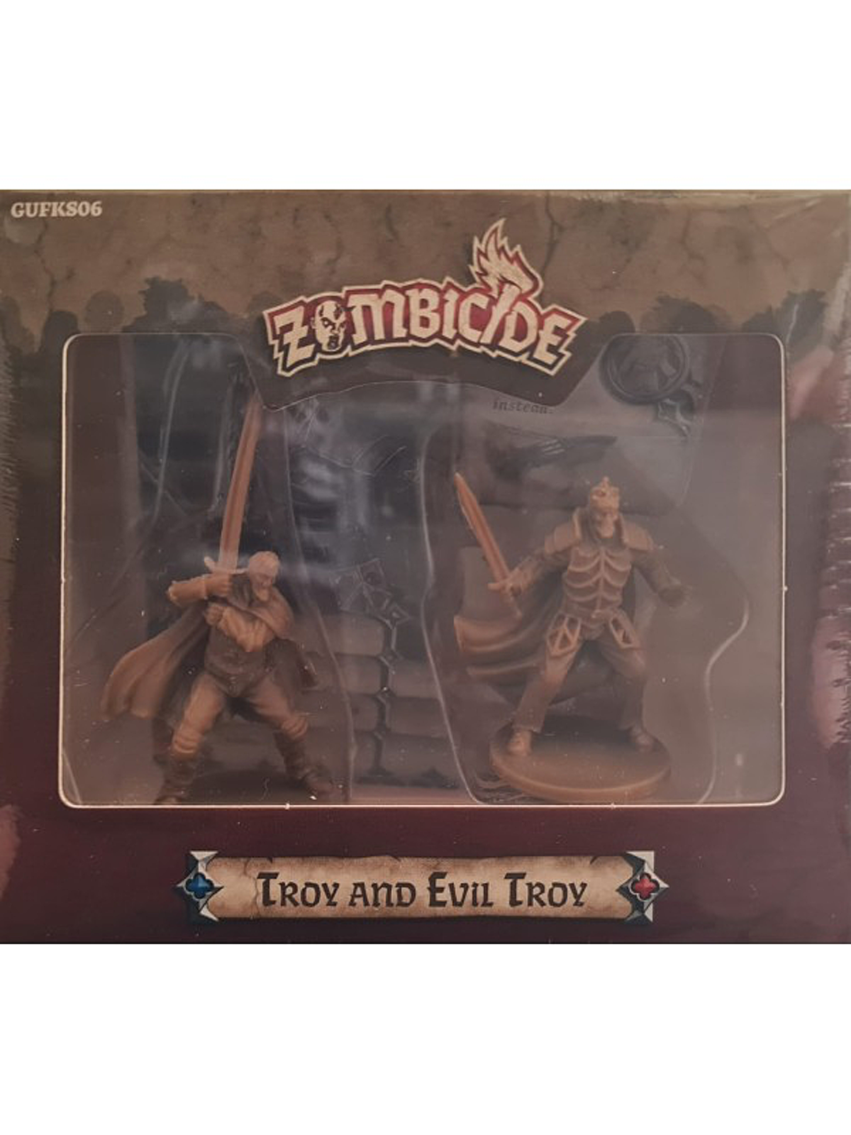 Набор миниатюр Zombicide: Black Plague - Troy & Evil Troy (Kickstarter Special) на английском языке