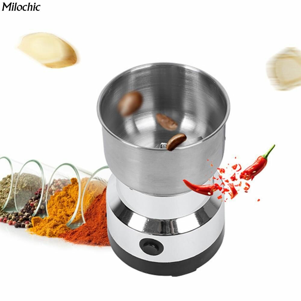 Электрическая кофемолка Бытовая зернотерка для домашней кухни