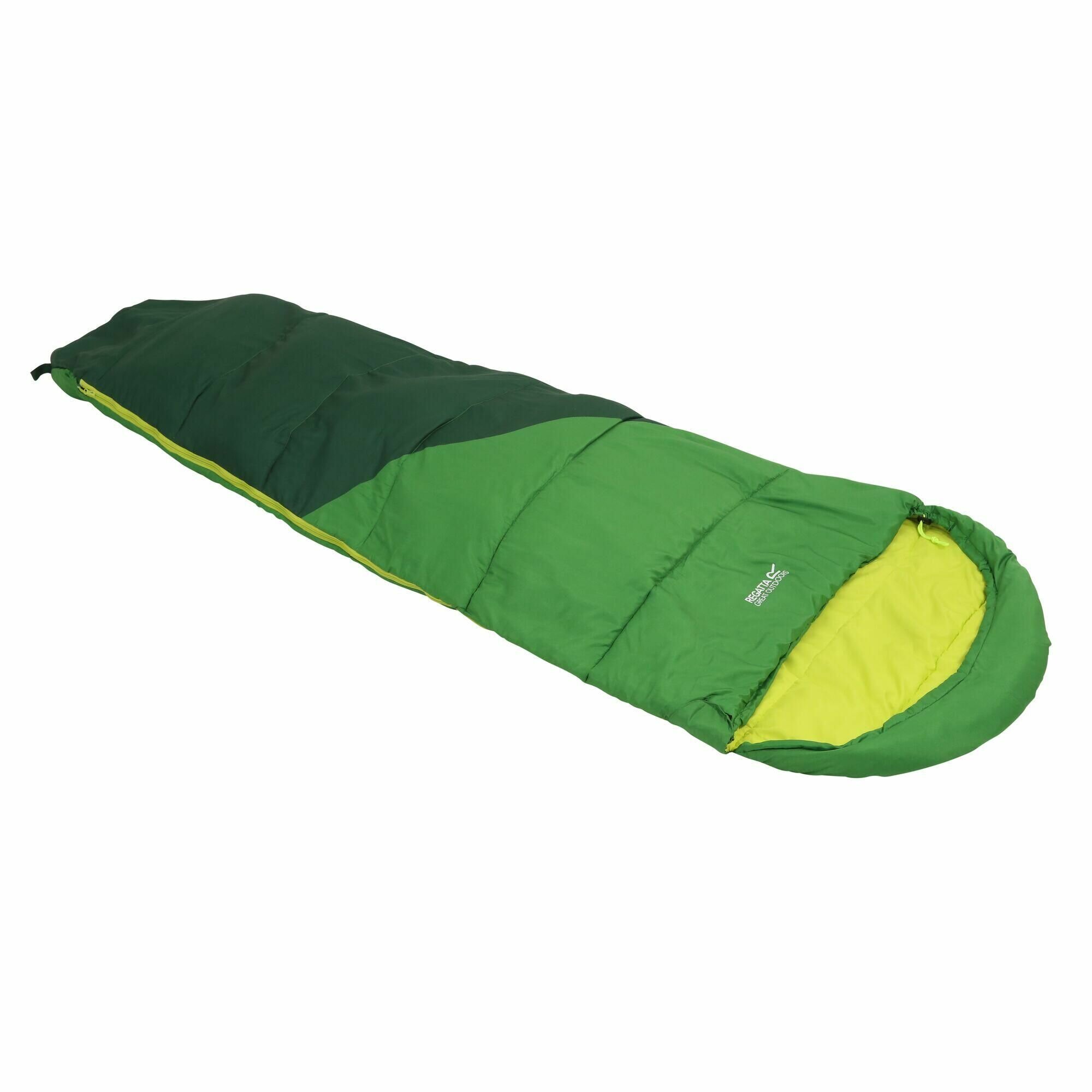 Decathlon Спальный мешок Hilo v2 250, Regatta, мумия, легкий, зеленый
