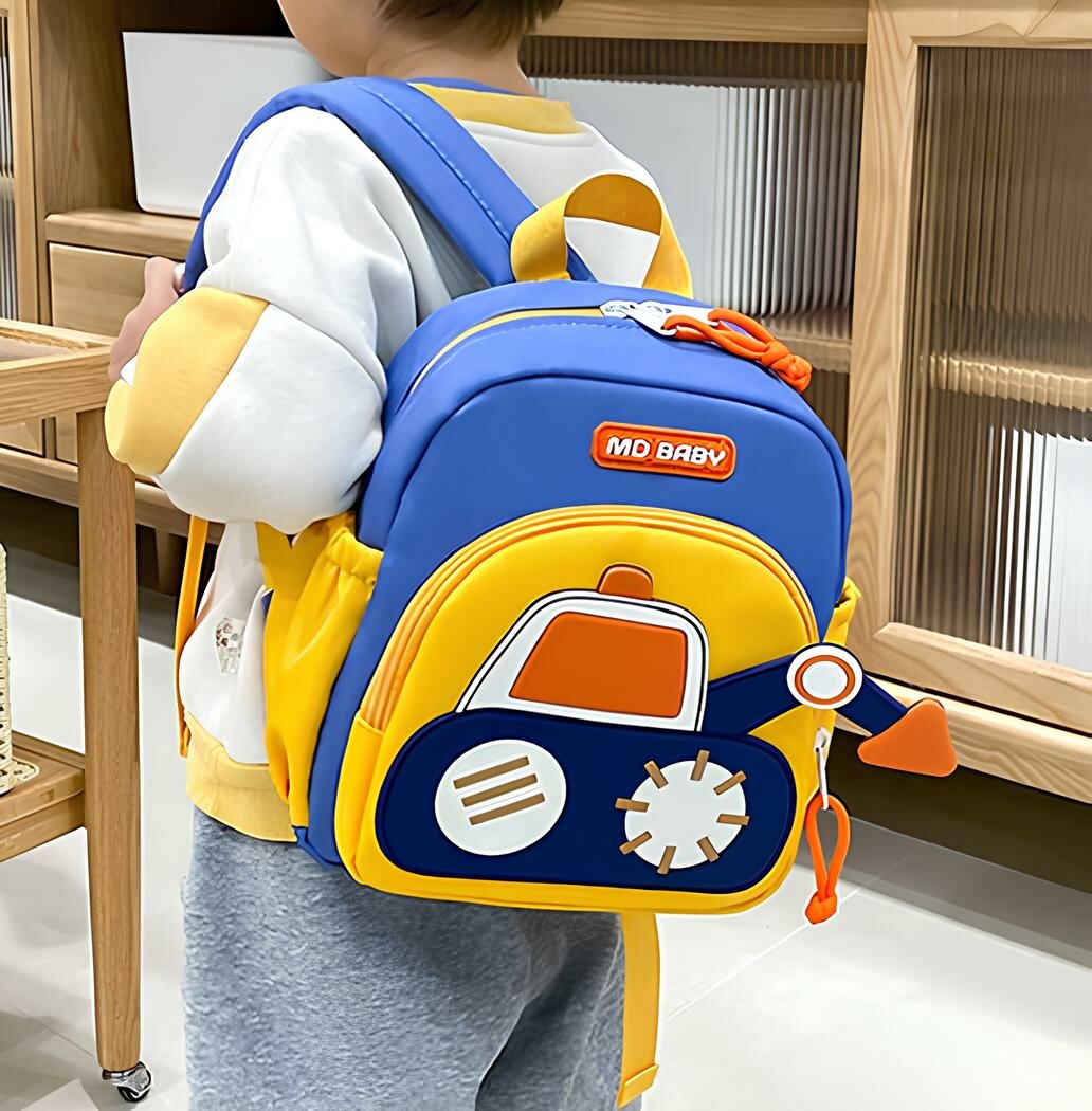 Детский рюкзак "Трактор", рюкзак для мальчиков, сумочка для телефона, маленький помощник для больших приключений