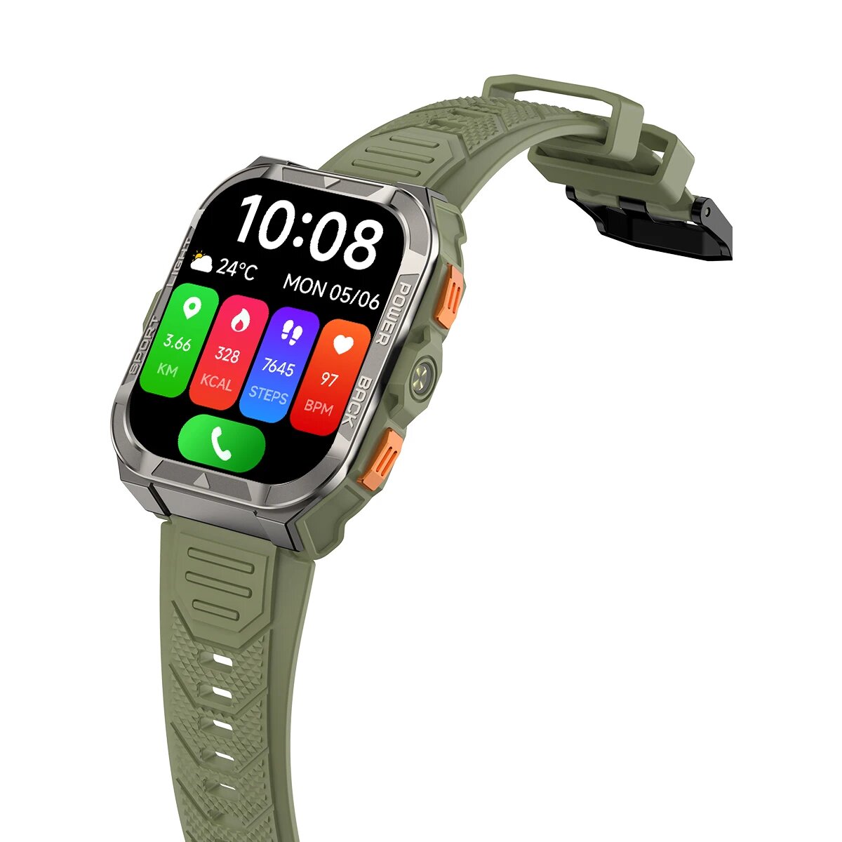 Blackview W80 PRO Умные часы Черный Green