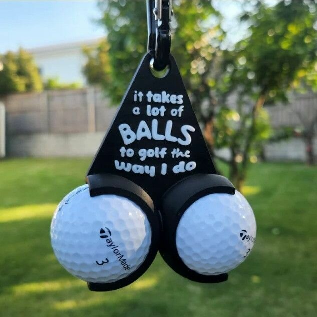 Golf Ball Holder Каркас сиденья для гольфа, два мяча, подвеска
