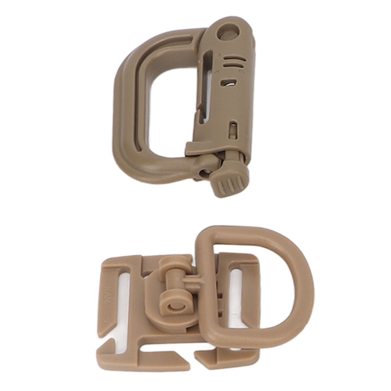 30 шт. насадки Molle D с пряжкой для рюкзака, нейлоновая лента, аксессуары для рюкзака для пикников, кемпинга, путешествий, цвет почвы