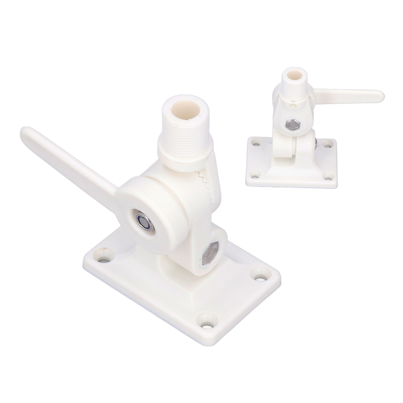 Морское крепление для антенны, регулируемое многофункциональное двухосное основание с храповым механизмом из АБС-пластика для лодок