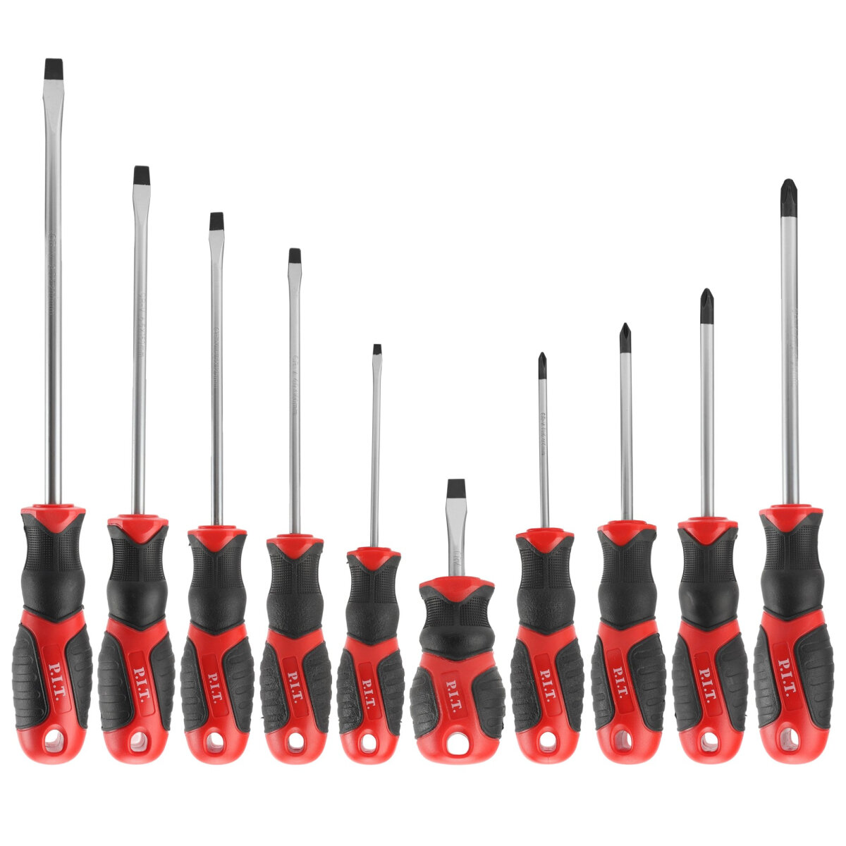 Набор отверток с магнитным наконечником 10шт. P.I.T. HSDR04-0010