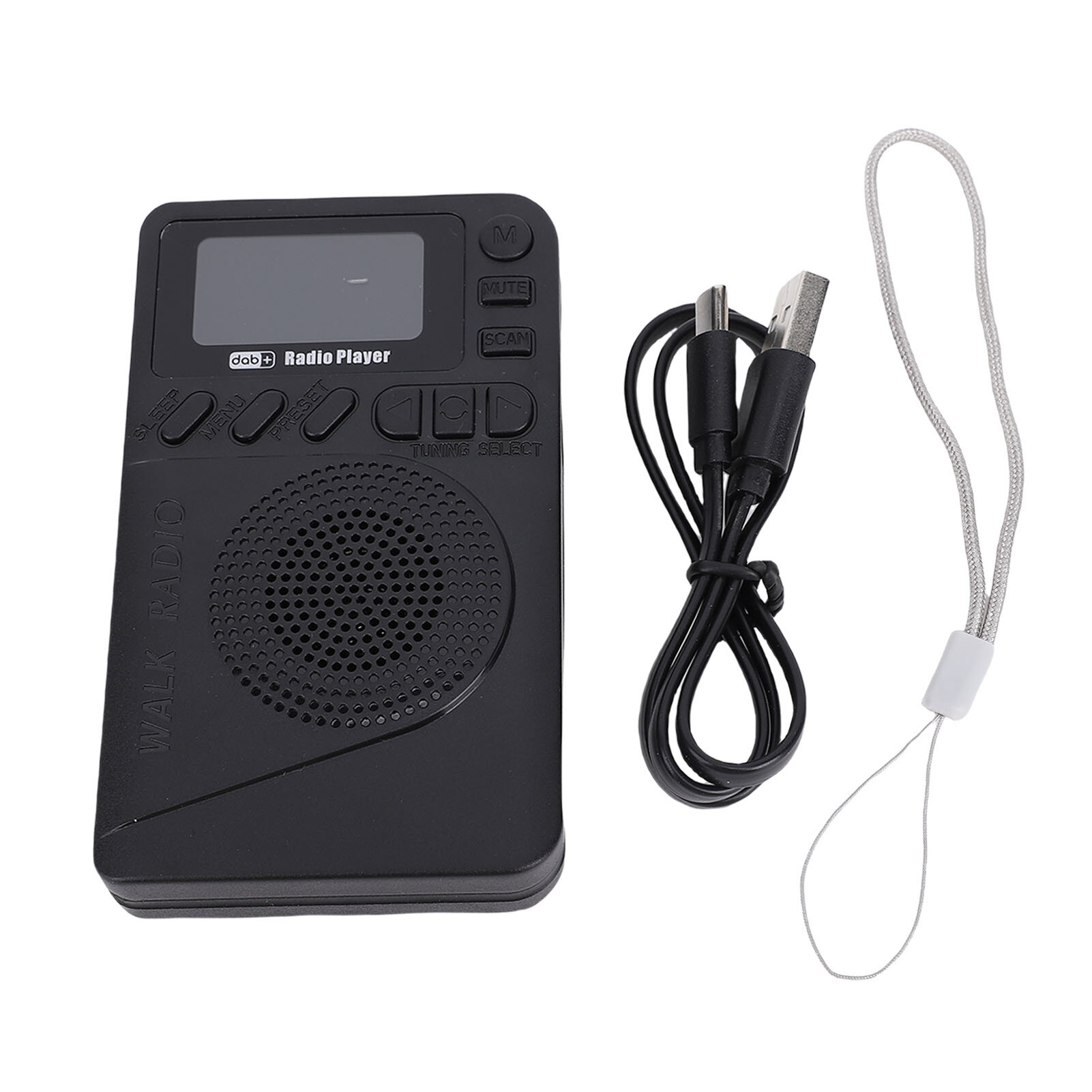 Перезаряжаемое DAB+FM-радио 3 в 1, дизайн, светодиодный цветной дисплей, портативное карманное радио с Bluetooth-динамиком и картой памяти