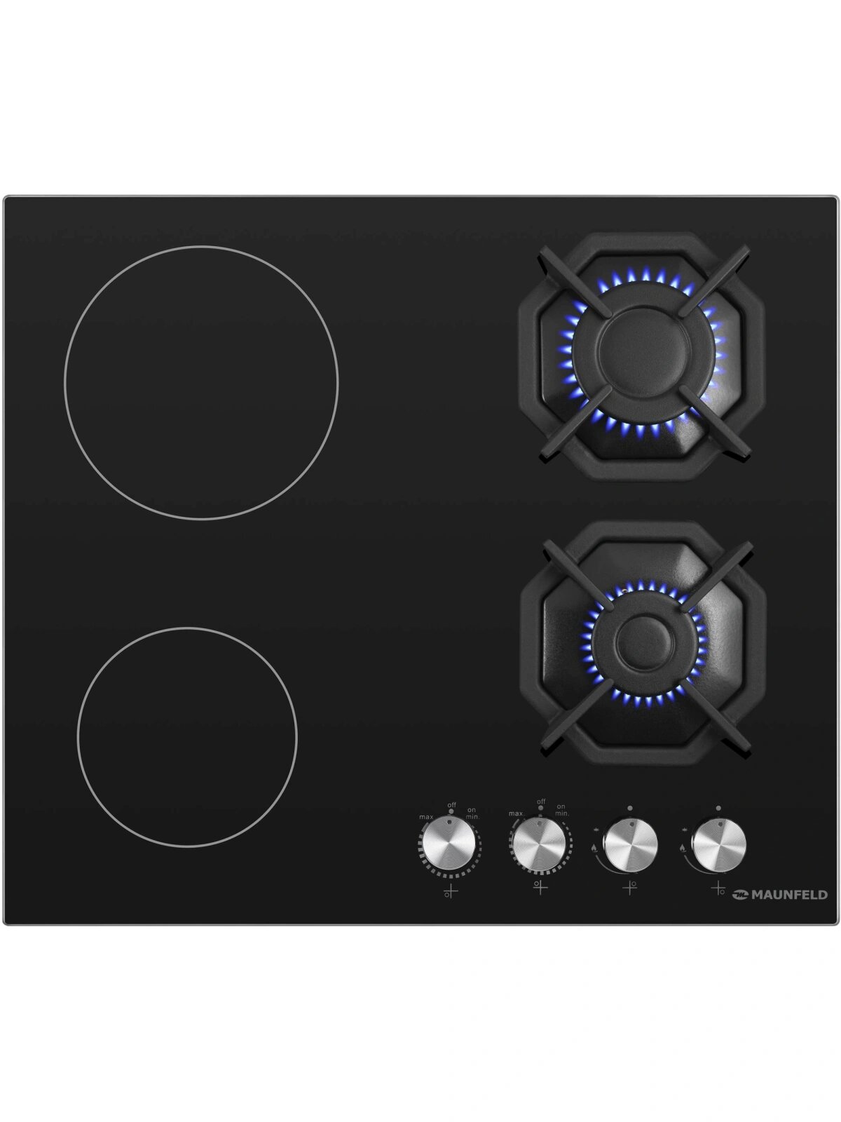 Газовая варочная поверхность Maunfeld EEHG.642VC.2CB/KG черный (ка-00013652)