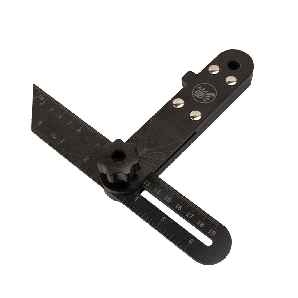Разметчик Угловая линейка-измеритель Рейсовый угольник Столярные принадлежности DIY Маркер параллельных линий Инструменты общего назначения Транспортир-инклинометр