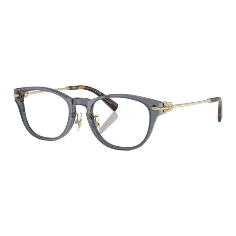 TIFFANY & CO. Square Eyeglass Frames Women's Red/Tortoiseshell/Transparent Brown/Black/Dark Violet 48