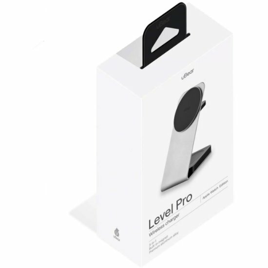 Беспроводное зарядное устройство Ubear WL12SL31-AW, Level Pro, 25Вт, MagSafe совместимое, серебро