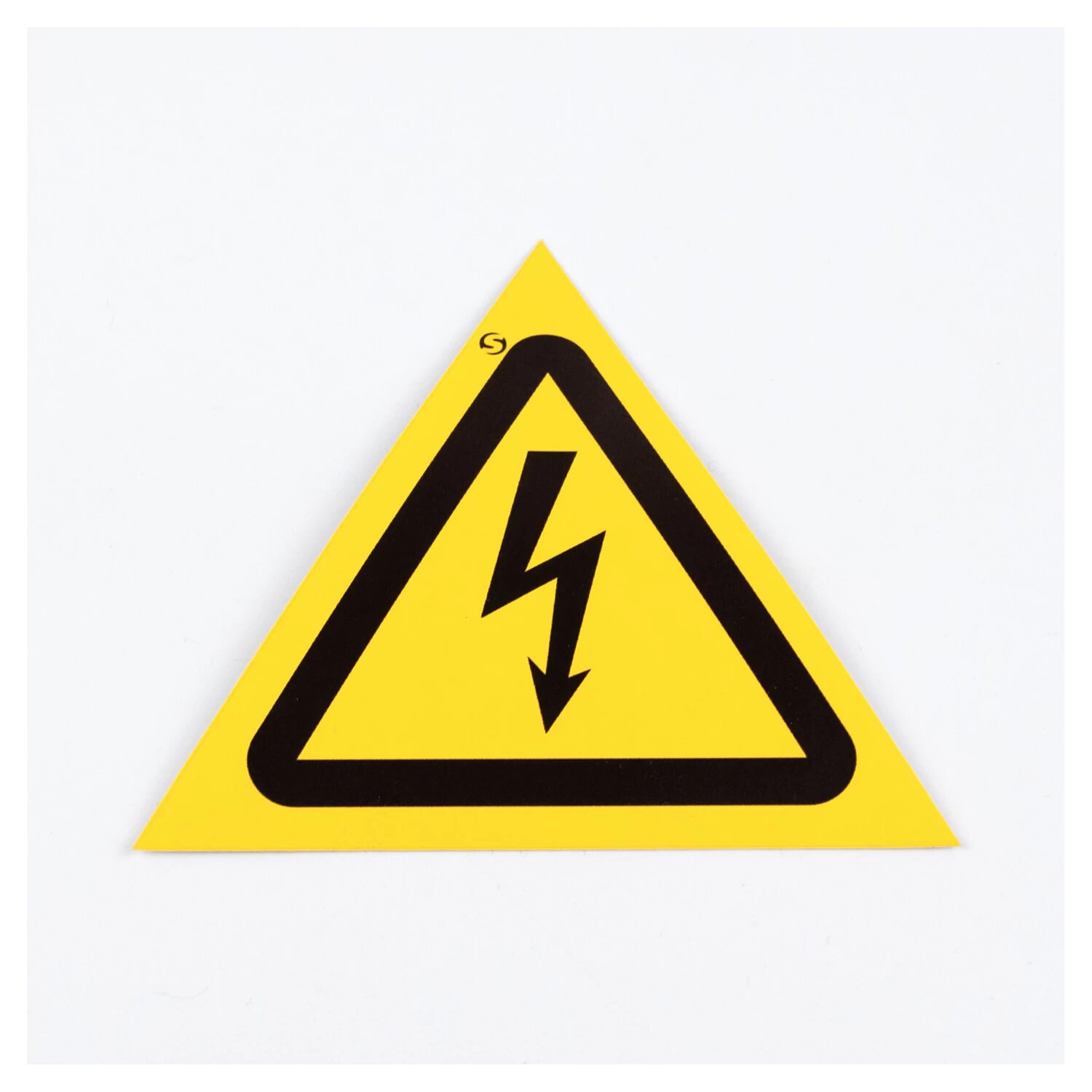 Знак "Опасность поражения электрическим током", комплект 10 штук, 100 мм, пленка, W08, 2шт.