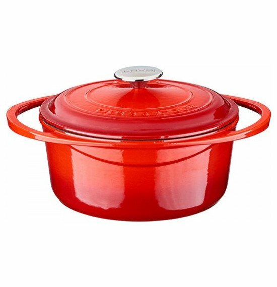 Кастрюля 24 см с крышкой 4 л LAVA "Lava /Red" (without Sable) / 287505