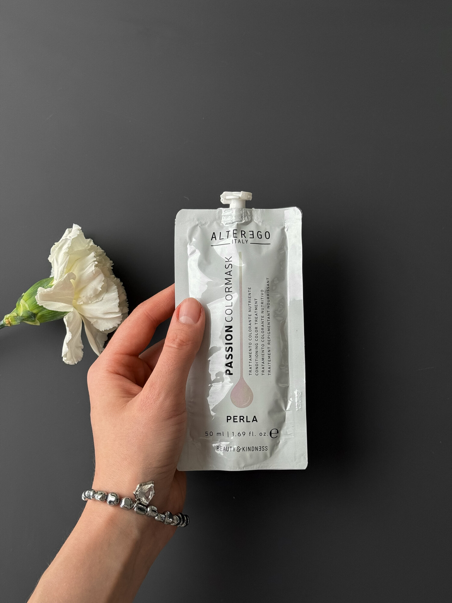 Кондиционирующая оттеночная маска для волос AlterEgo Italy Passion Color Mask Perla