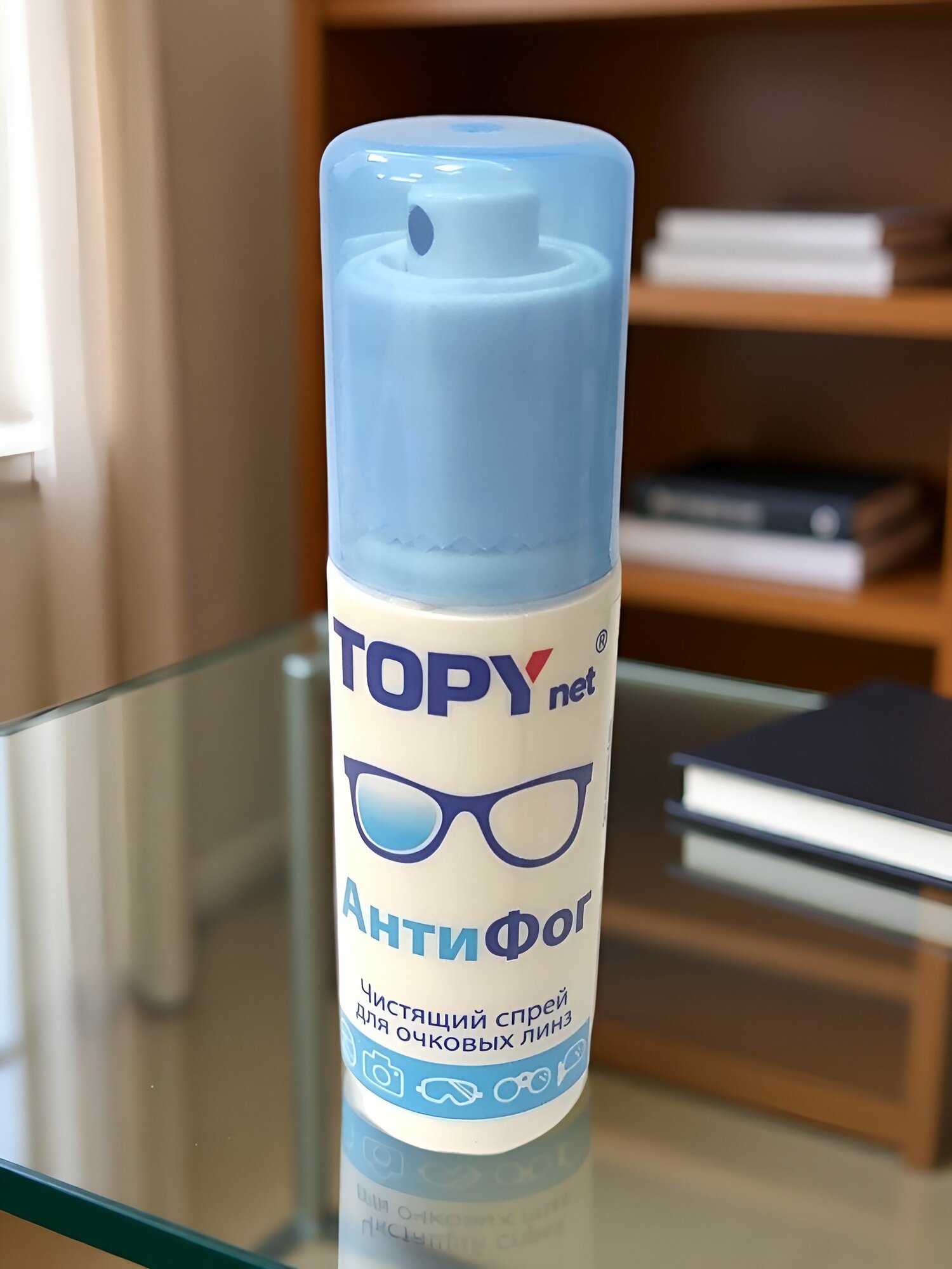 Чистящий спрей-антифог для очковых линз Topynet 35 мл