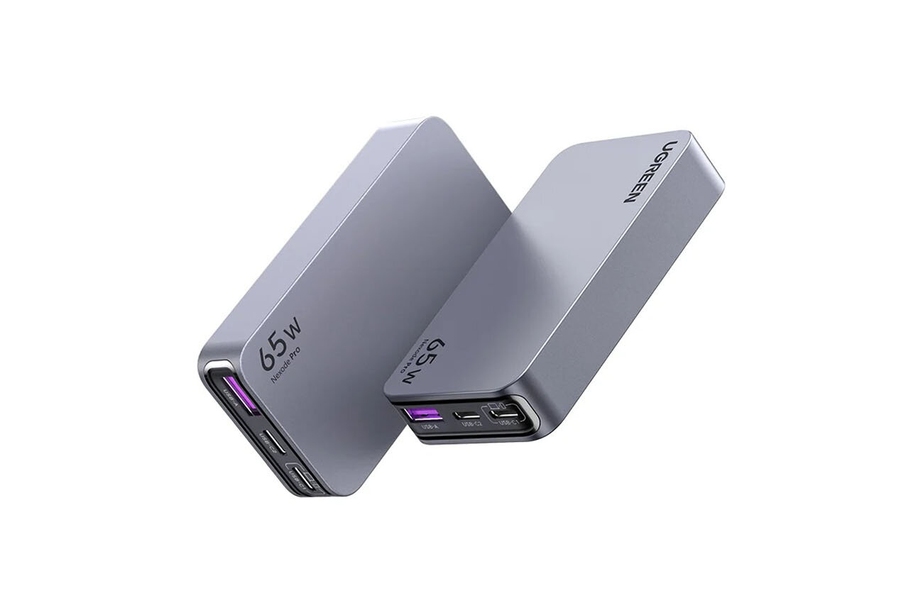 Зарядное устройство UGreen X753, GaN технология, 65 Вт, 2xUSB Type-C, серое