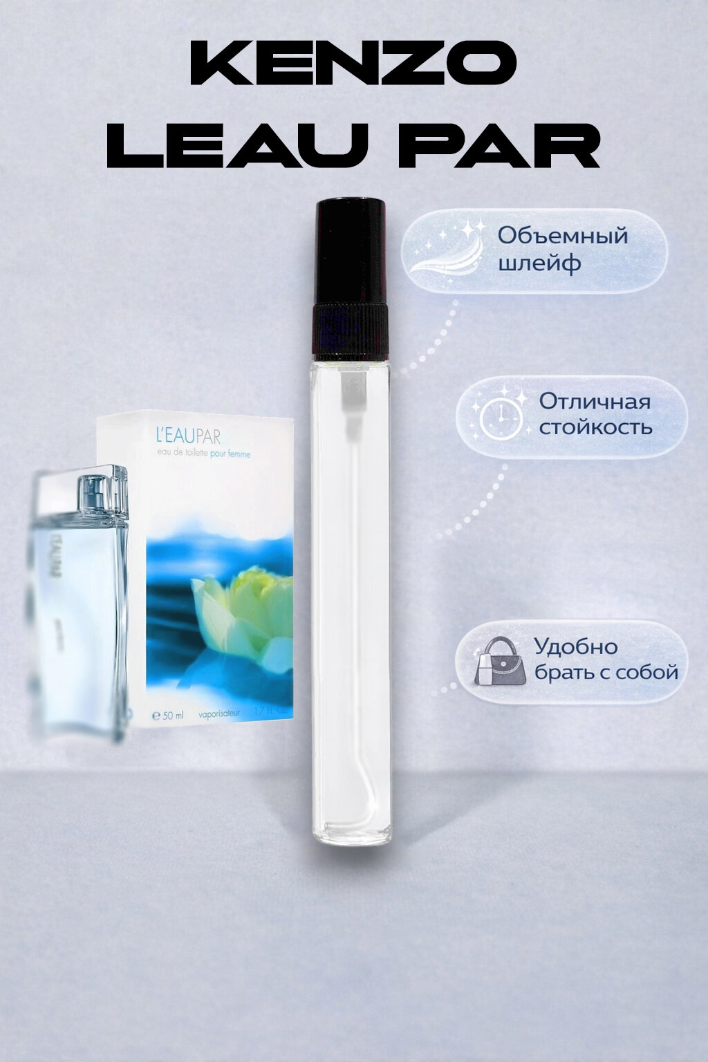 Духи по мотивам Leau Par Kenzo. Кензо, женские, флакон-спрей 10 мл