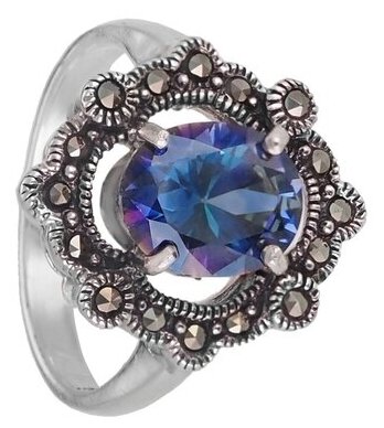 Кольцо, серебро, 925 проба, танзанит