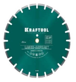 Диск алмазный отрезной по асфальту, KRAFTOOL LASER-ASPHALT 350 мм, 36687-350_z01