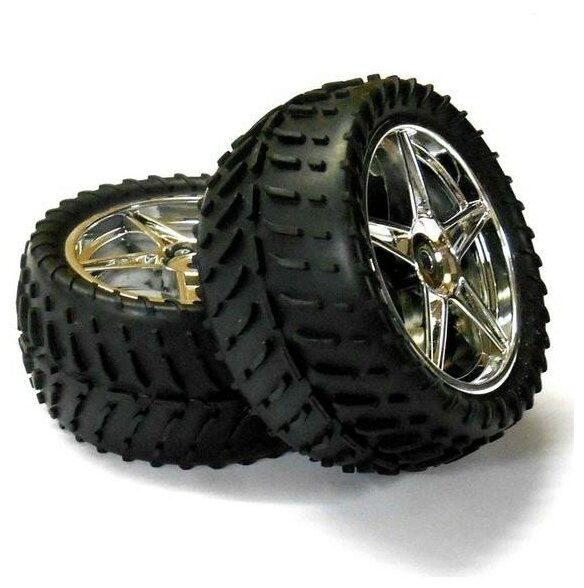 Задние колеса в сборе HSP (06102+06025V) - HSP06026V-SILVER