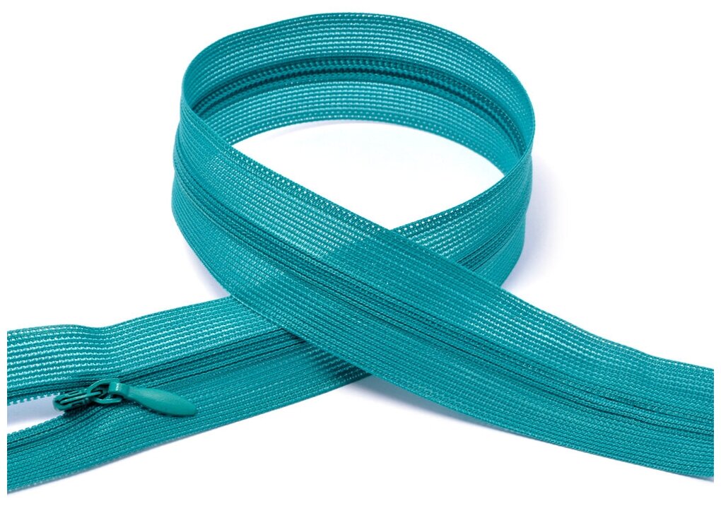 Молния MaxZipper пласт. потайная N3 20см н/р цв. F209 т. бирюза