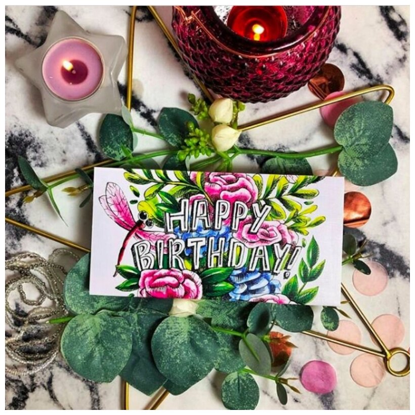 Конверт для денег MagniArt Кустовые розы