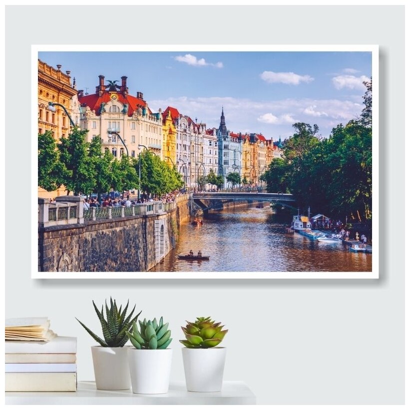 Постер Исторический Центр Праги 50х40 см ПолиЦентр