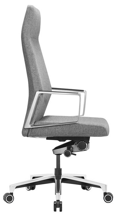 Кресло Бюрократ _JONS/CASHGREY, серый, крестовина алюминий