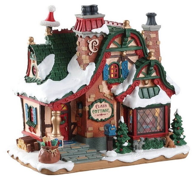 Коттедж мистера Клауса 18*20 см, подсветка, батарейки, Lemax, 75292-lemax