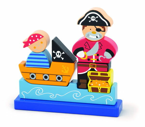 Мозаика магнитная "Пират" (10 деталей) в коробке, 2 штуки