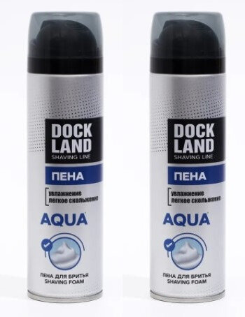 DOCKLAND Пена для бритья Aqua 200мл, 2шт