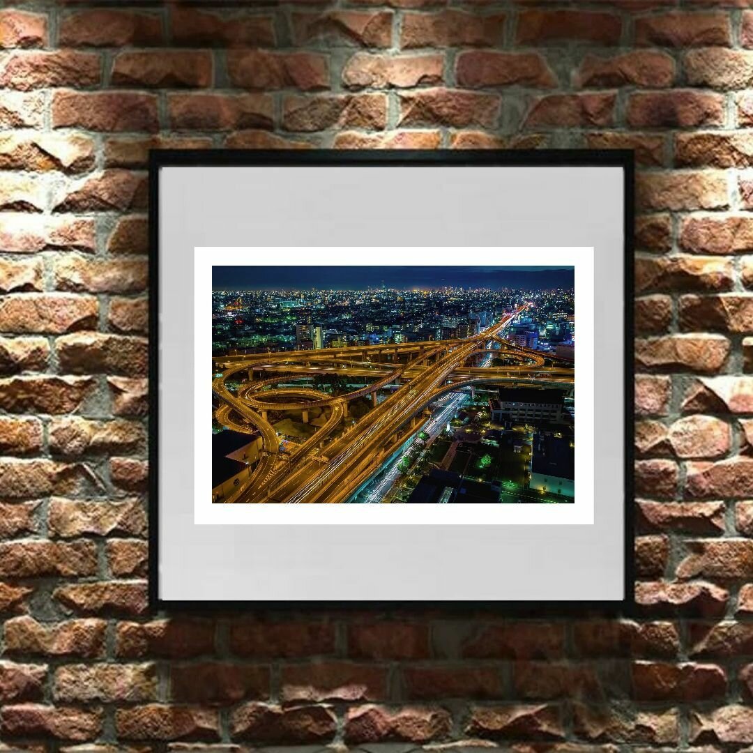Плакат "City №3" Cool Eshe из коллекции "Города", плакат А4 (29,7 х 21 см) для интерьера