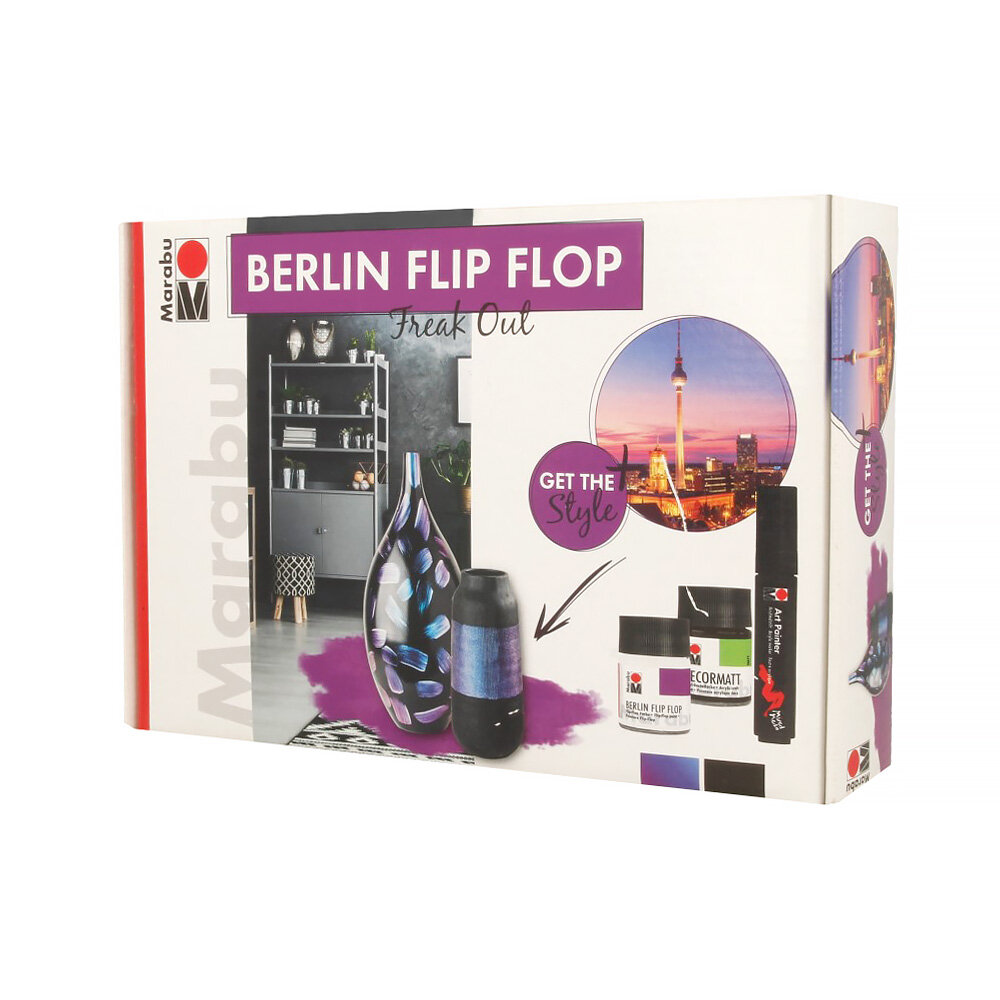 Marabu Berlin Flip Flop Акриловая краска набор для декора 2 цвета по 50 мл для рукоделия