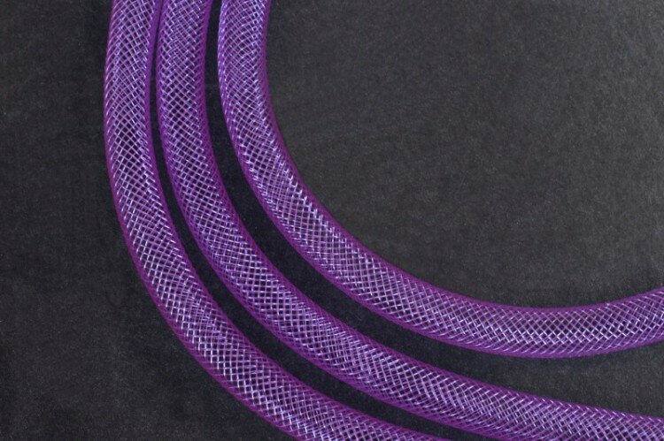 Ювелирная сетка, диаметр 8мм, цвет сиреневый, пластик, 46-012, 1 метр