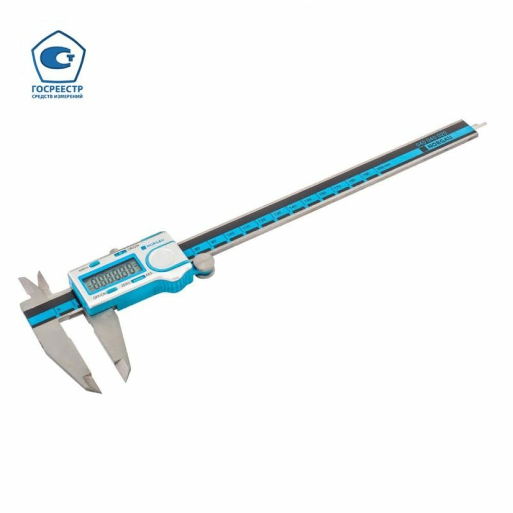 Цифровой штангенциркуль NORGAU ABS 200 мм, 0.01 мм, тип NCD-20AD с поверкой 040040020/П