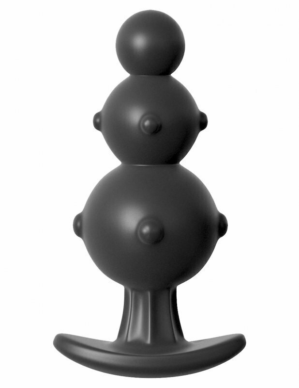 Анальный стимулятор Pipedream Ass-Sweeper PD4686, силикон, черный, 11,7 см