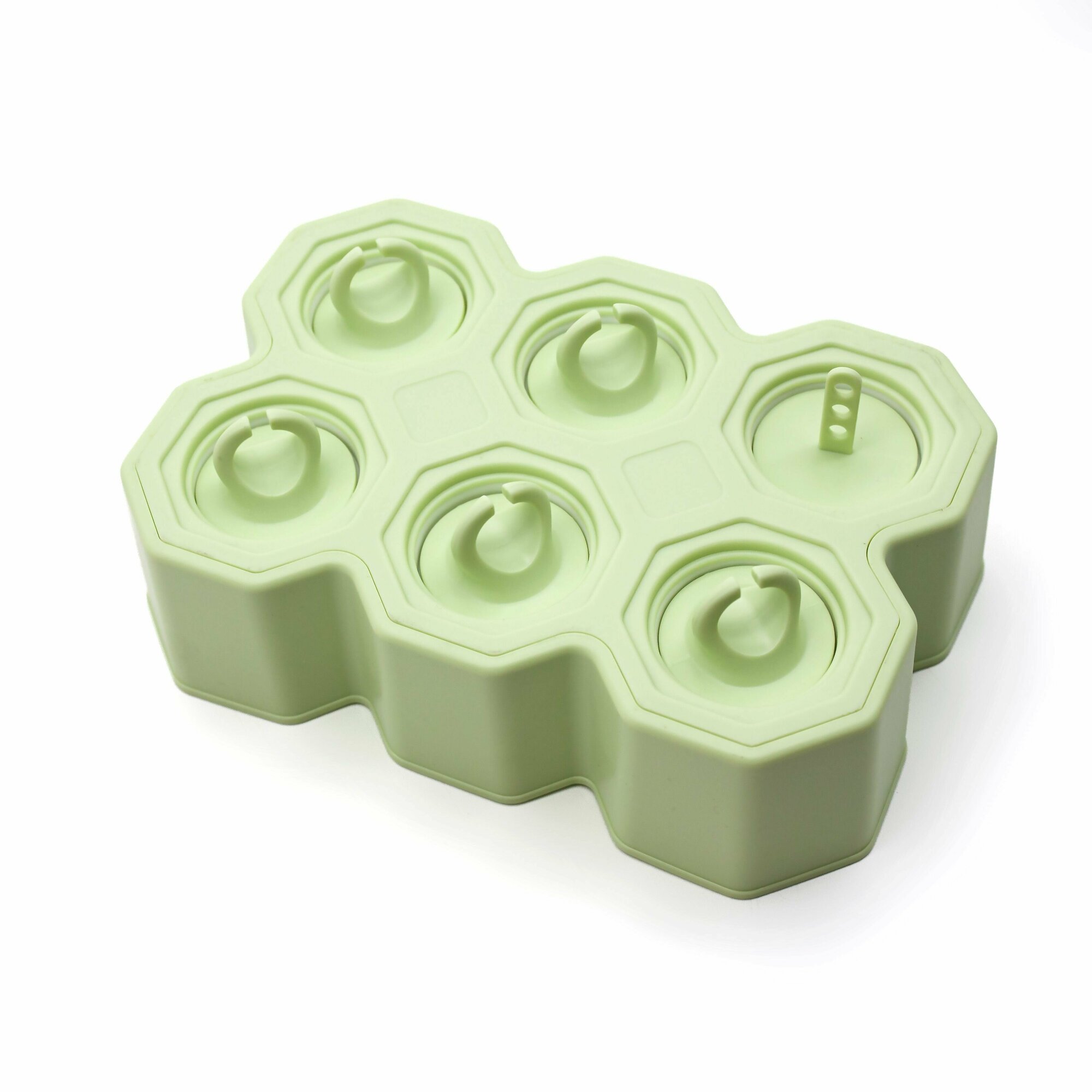 Форма для мороженого в виде колечка с бриллиантом, фисташковая