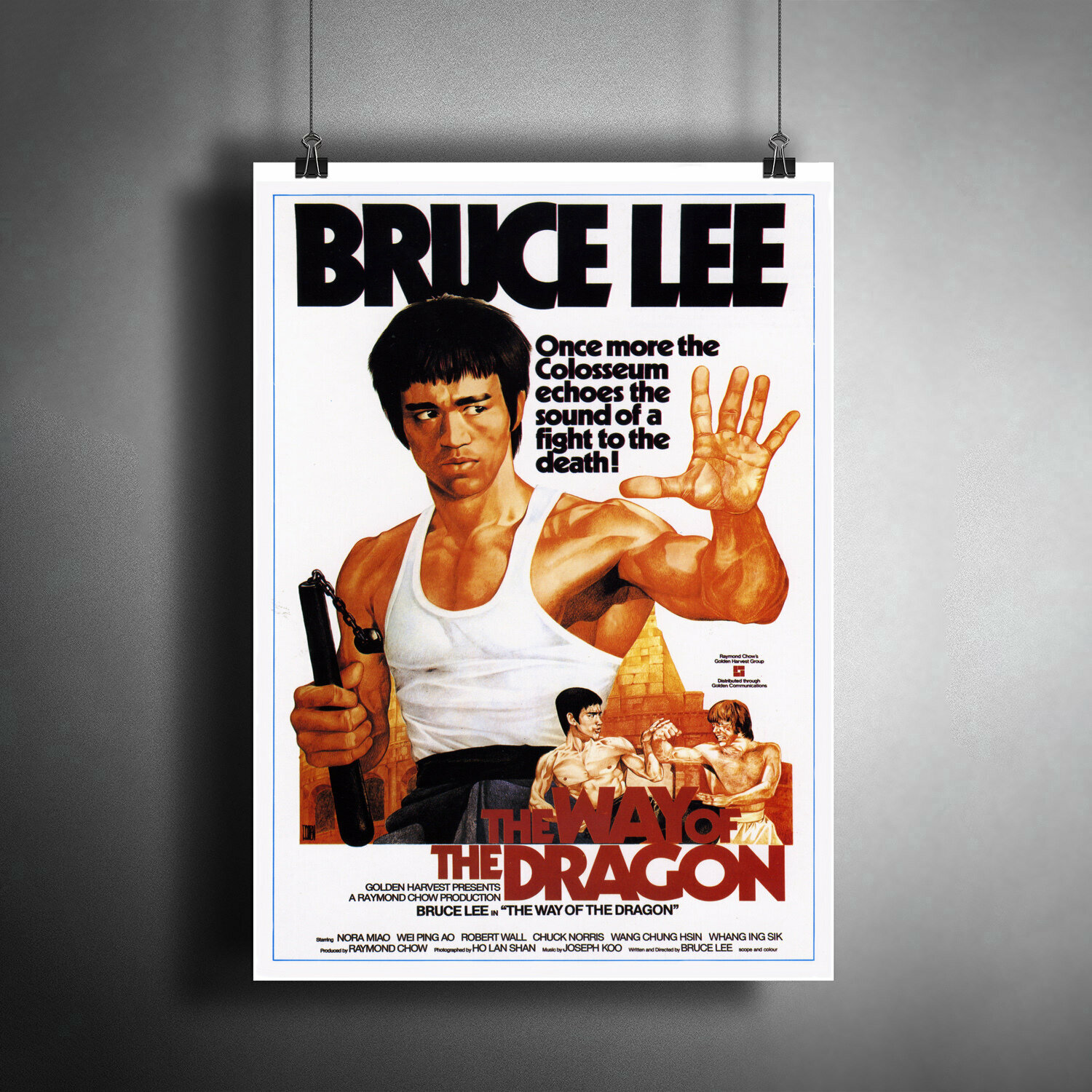 Постер для интерьера: Путь дракона, Брюс Ли/A3 (297x420 мм)