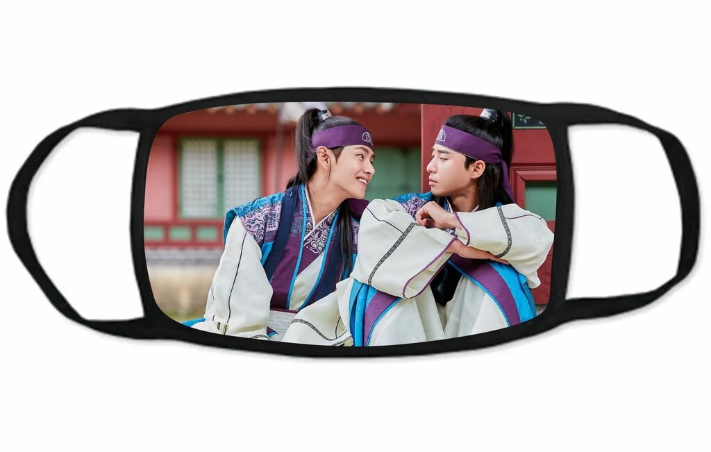 Маска защитная тканевая на лицо Отряд Хваран, Hwarang №3, Детская - 18 на 10 см