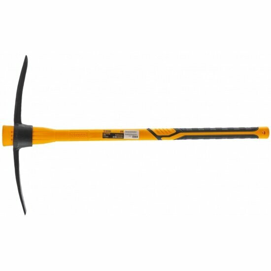 Кирка Denzel 2000 г, узкая, фиберглассовая обрезиненная рукоятка 900 мм, 21835