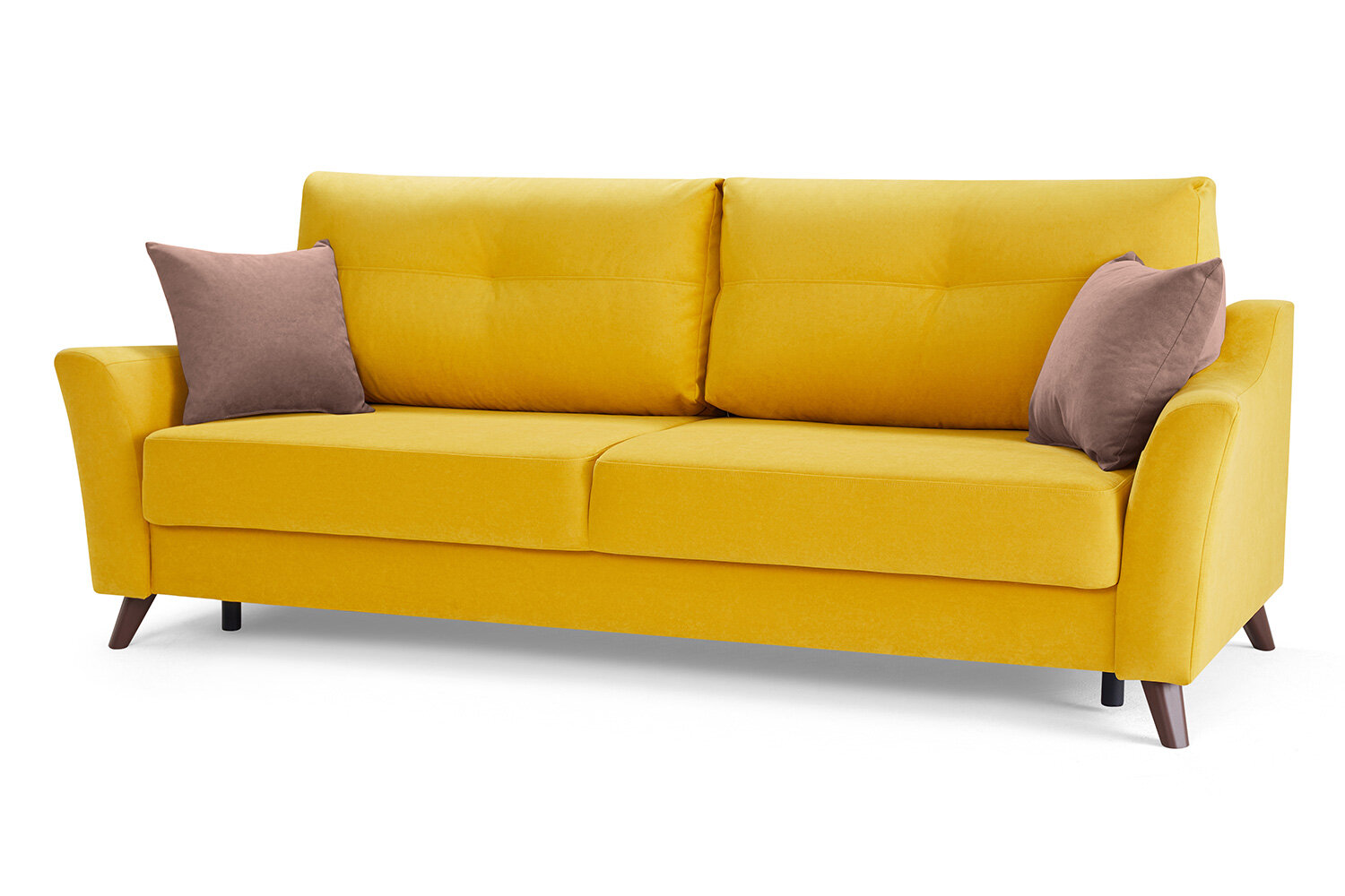 Диван-кровать SCANDICA Амели, прямой, 234х91х96 см, пантограф, цвет горчичный