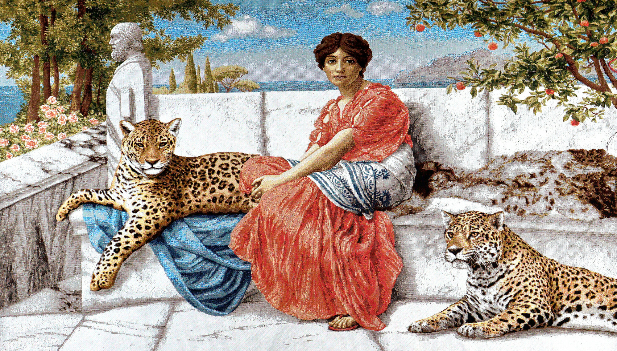 Гобеленовое полотно панно Утро царицы 70х100 Декарт