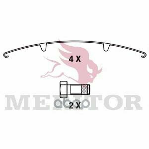 Колодки диск ! с р/к 29125 249.5x111.7x29.00VolvoFL618(1/00-) FH12/16(1/00-) FM9/12(1/00-) MERITOR арт. MDP3125K