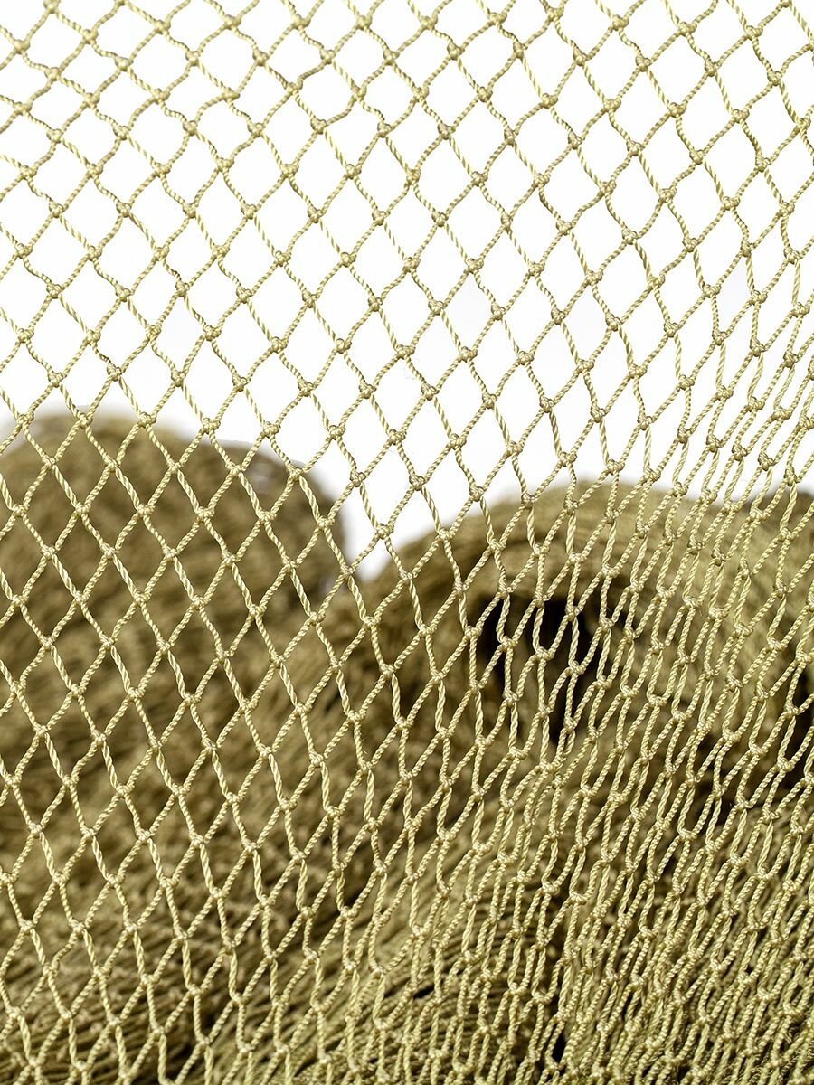 Дель капроновая узловая Нить 0,72 мм, ячея 10 мм, 4,3х3,0 м, зеленая