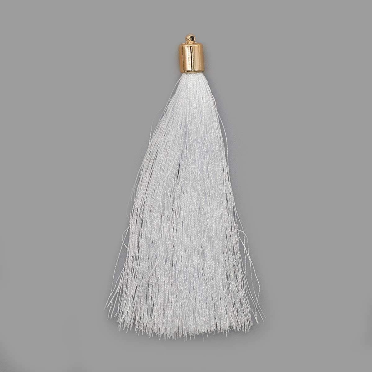 Кисточки декоративные для создания бижутерии, 9,5 см, 2 шт, белые, Astra&Craft