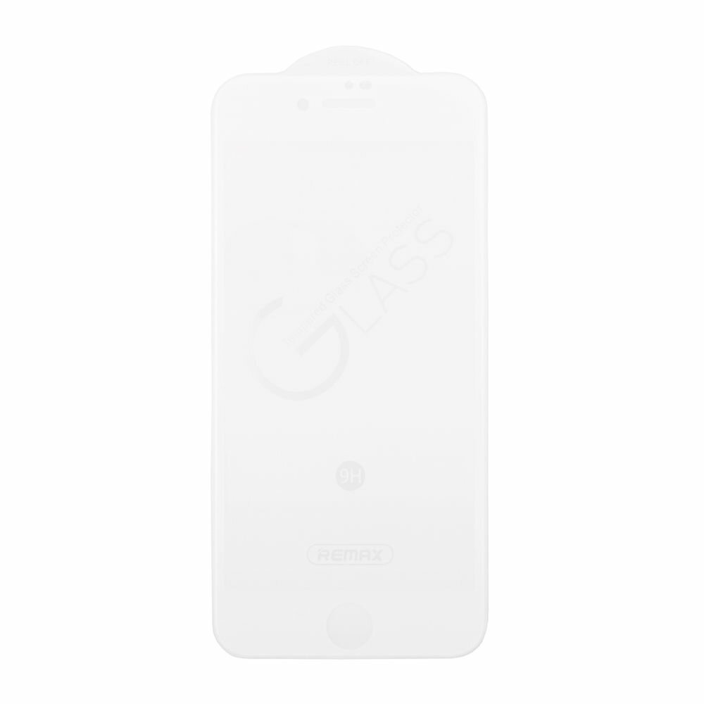 Защитное стекло REMAX GL-27 Medicine на дисплей Apple iPhone SE 2/8/7, 3D, белая рамка, 0.3мм