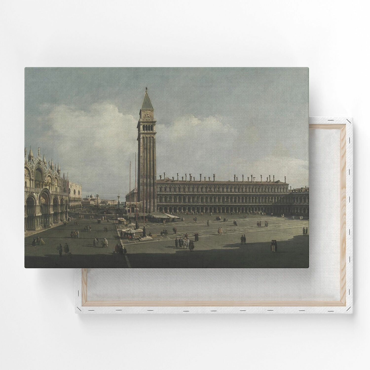 Картина на холсте, репродукция / Бернардо Беллотто - Piazza San Marco, Venice / Размер 30 x 40 см