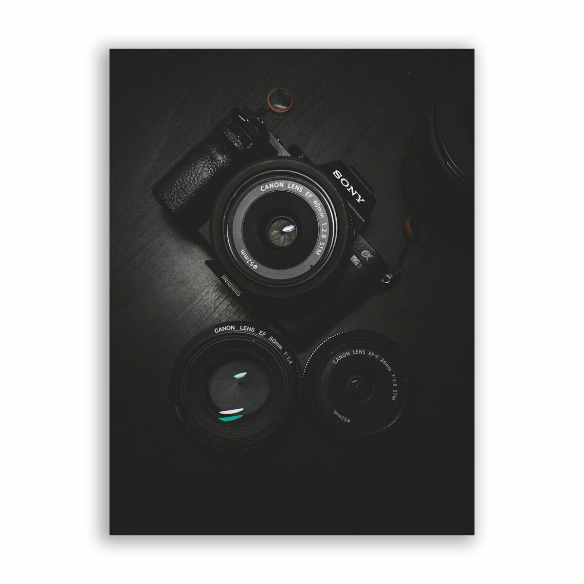 Постер, плакат на бумаге / Фотоаппараты / Размер 30 x 40 см