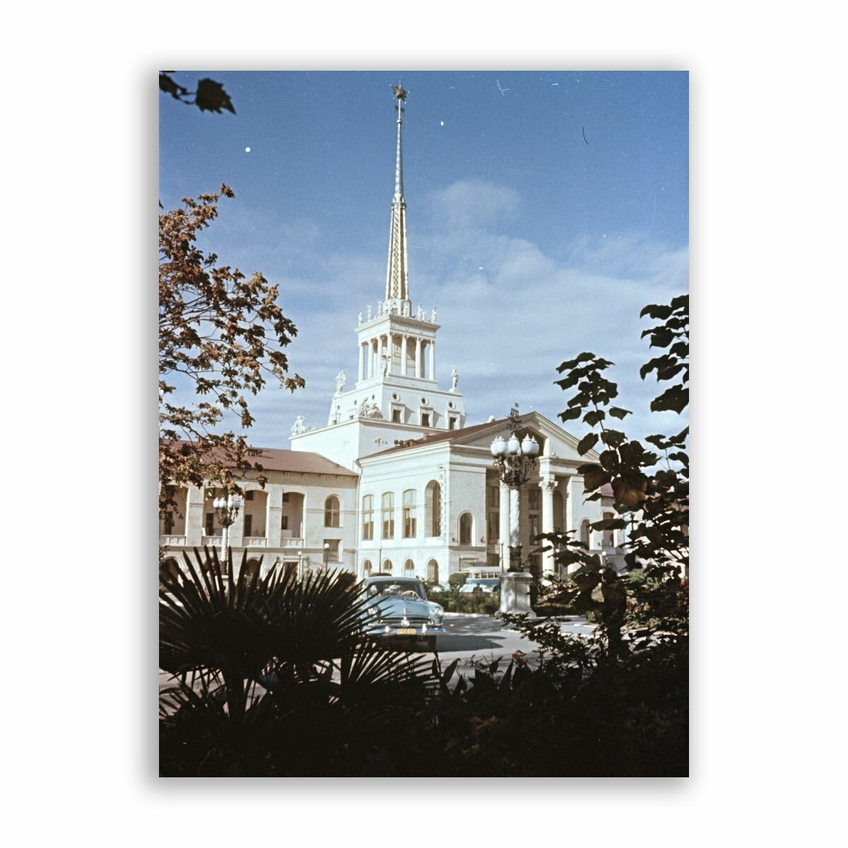 Советский постер, плакат на бумаге / Советские города / Размер 40 x 53 см
